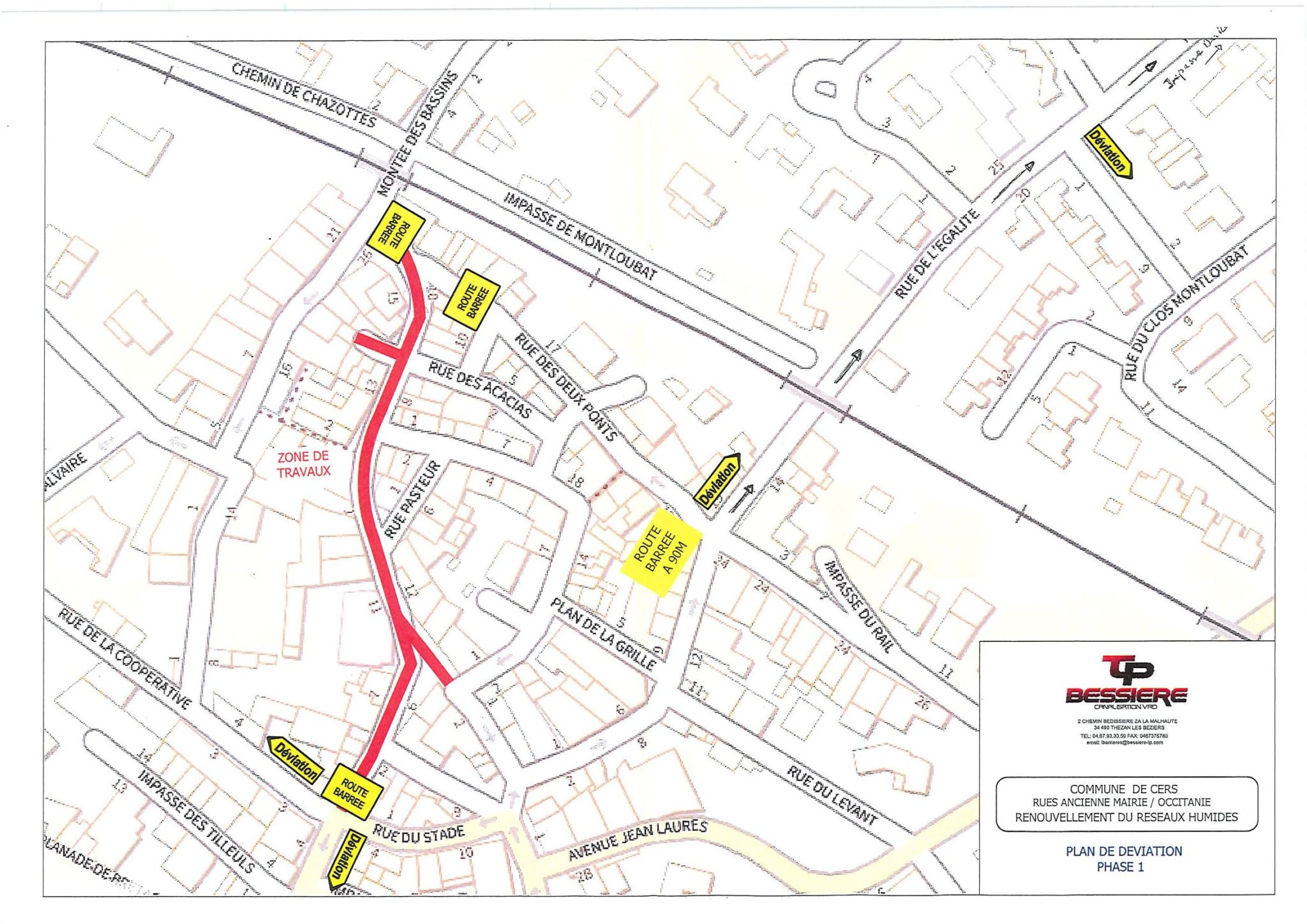 Travaux de voirie : détail et mise en place - Ville de Cers